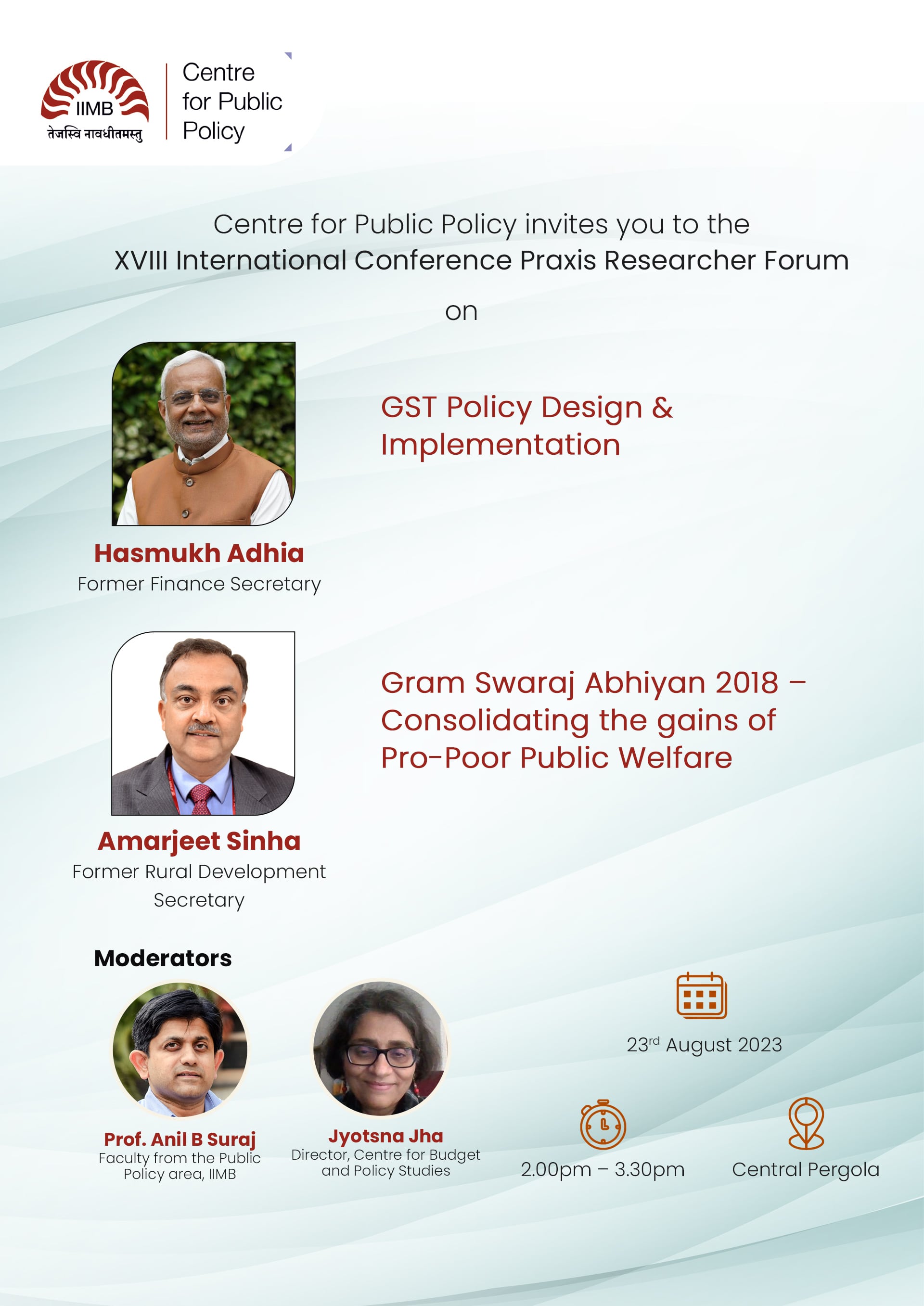 CPP International Conference on Public Policy & Management to kick off with pre-conference ...